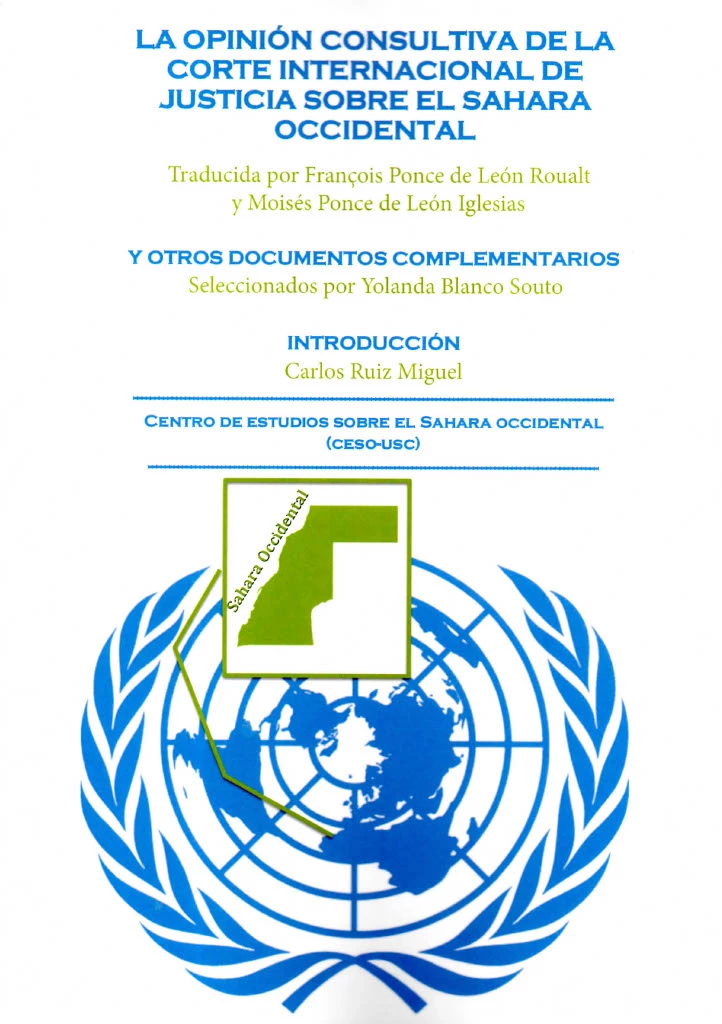 Primera edición en español de la opinión consultiva de la Corte Internacional de Justicia sobre ...